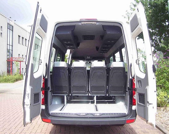 Hire 12 seater Volkswagen Van Delhi, Crafter Passenger Minivan Rental ...